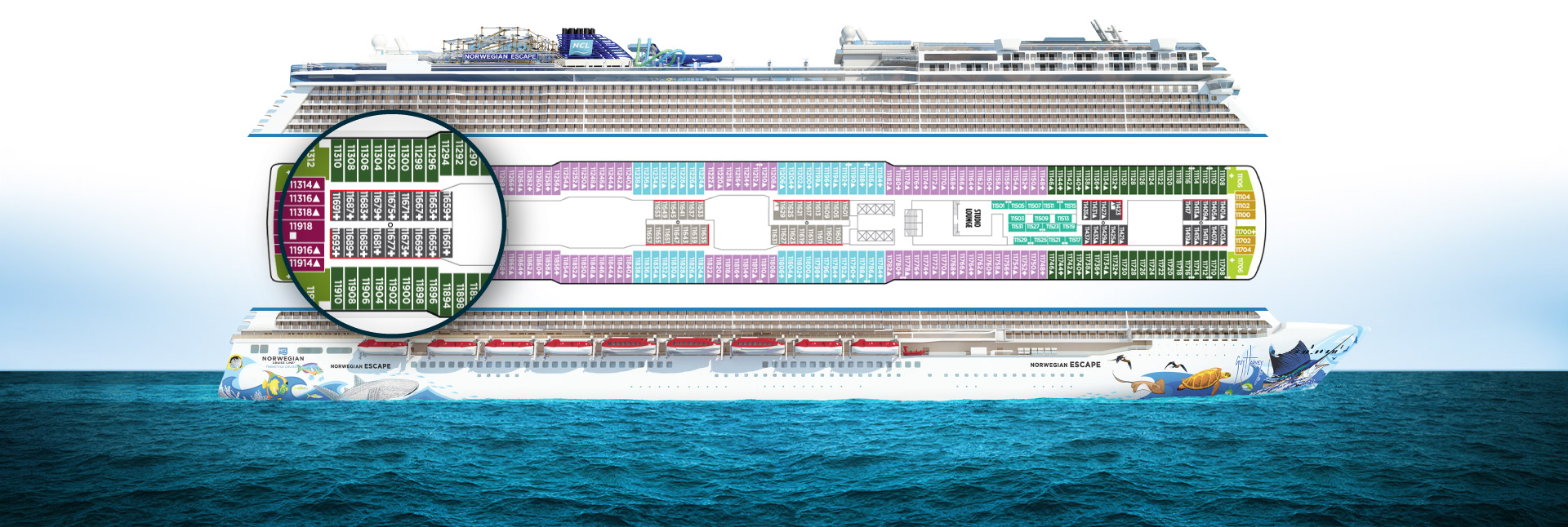 Deck Plans – Norwegian Escape